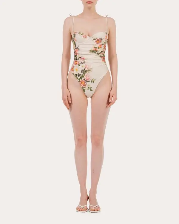 Agua Bendita Rabano Paraíso Bustier One-piece Elastane/polyester/polyamide
