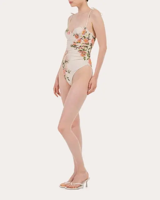 Agua Bendita Rabano Paraíso Bustier One-piece Elastane/polyester/polyamide