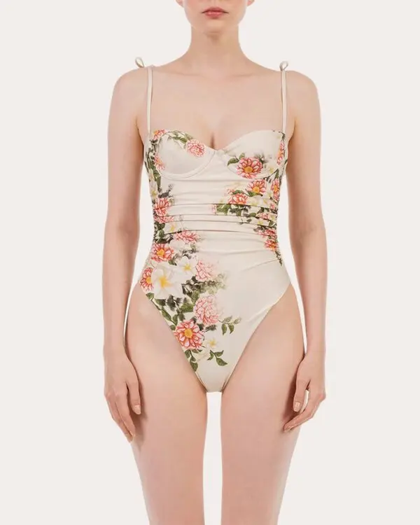 Agua Bendita Rabano Paraíso Bustier One-piece Elastane/polyester/polyamide