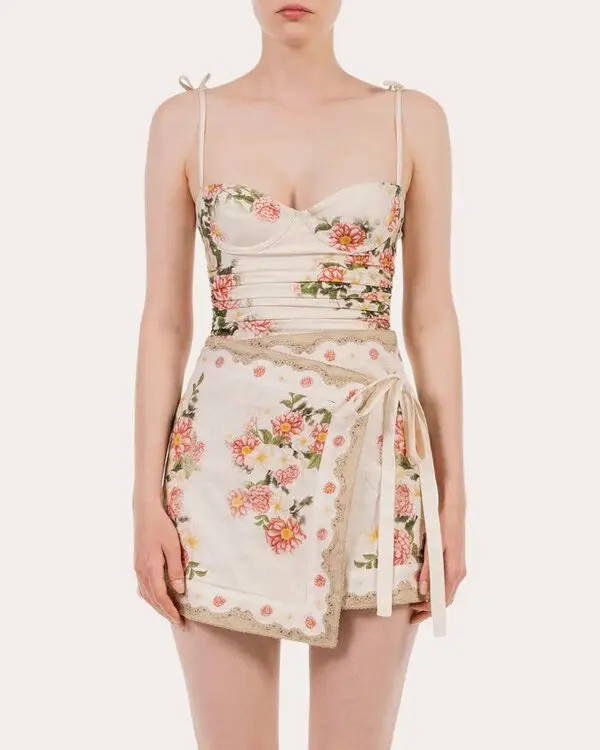 Agua Bendita Luna Paraiso Linen Mini Pareo