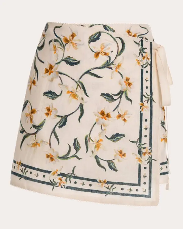 Agua Bendita Luna Linen Mini Pareo - Multicolor