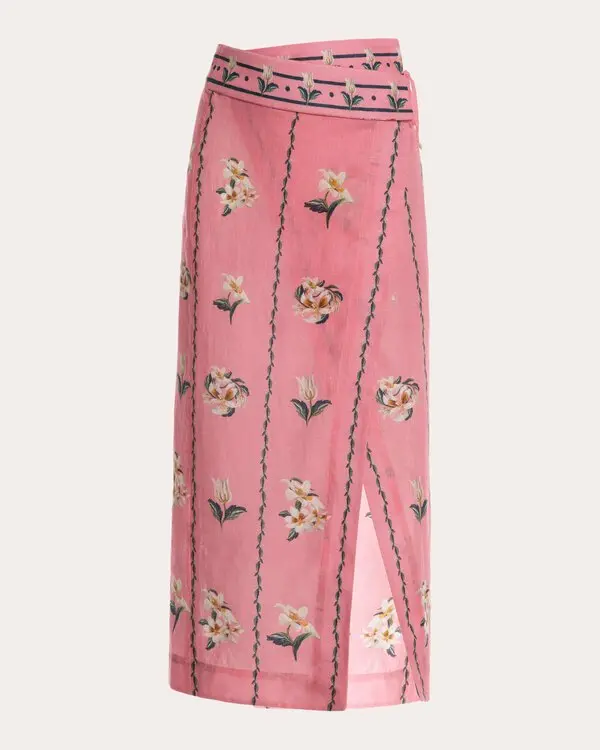 Agua Bendita Tierra Linen Pareo - Pink