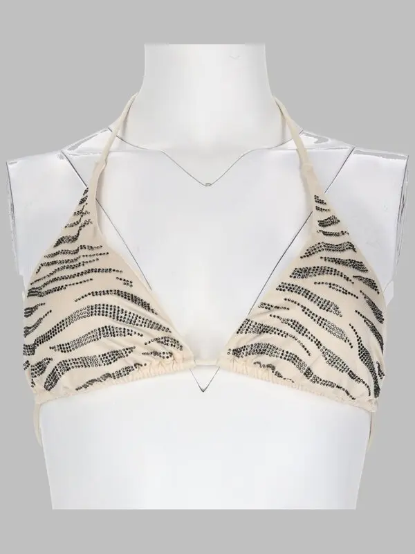 MC2 SAINT BARTH Guiana Mini Bikini Top - Beige