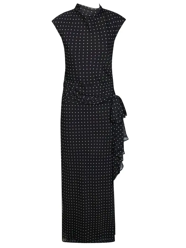 ROTATE BY BIRGER CHRISTENSEN Maxi Suit With Waist Ribbon For