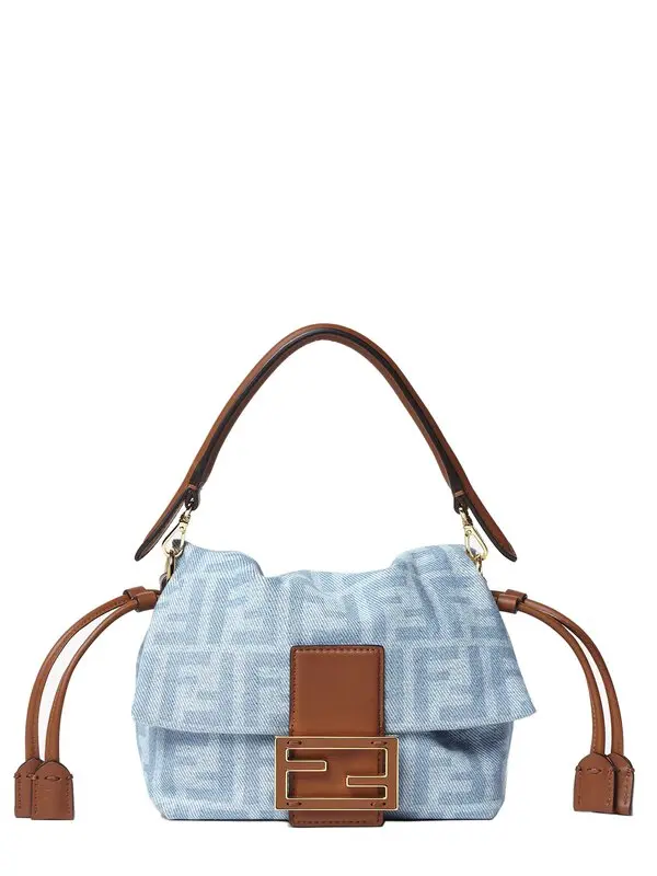 Fendi Mini Ff-embellished Handbag With Dual Straps 13 Cm X 16 Cm X 10 Cm