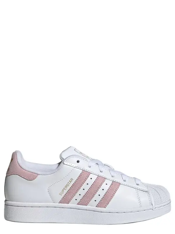 Adidas Superstar Sneakers With Suede Detailing - Bianco