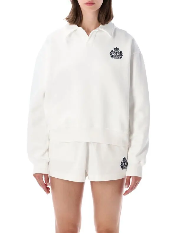 SPORTY & RICH Cotton Mini Tee - Bianco