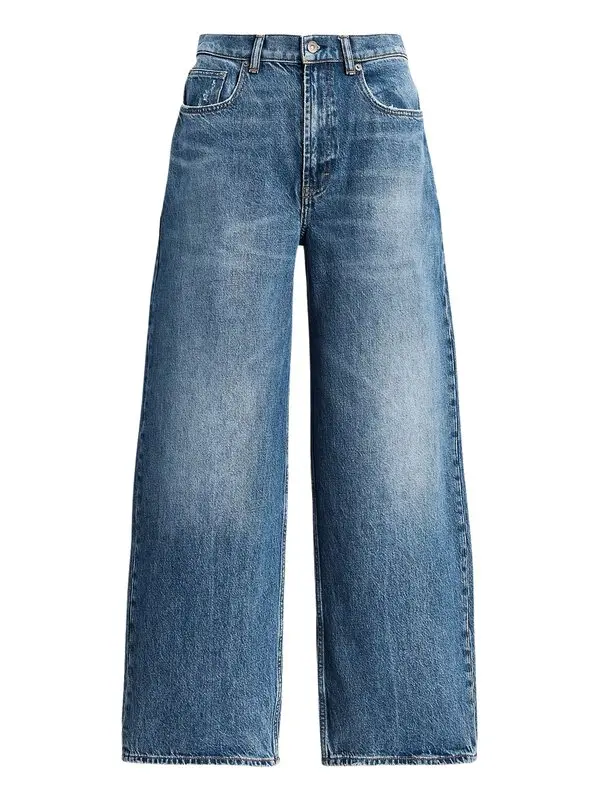 Ralph Lauren High-rise Wide-leg Denim Jeans - Denim Blue