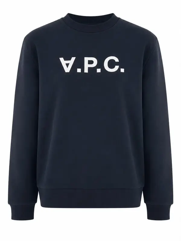 A.p.c. Crewneck Sweatshirt With Logo - Multicolour