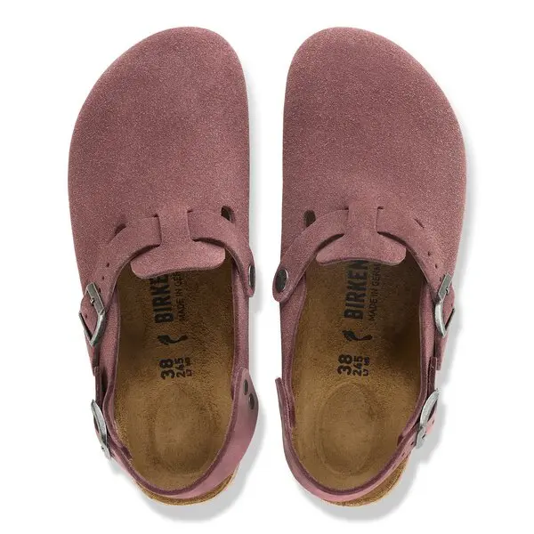 BIRKENSTOCK Tokio Suede Leather Clogs