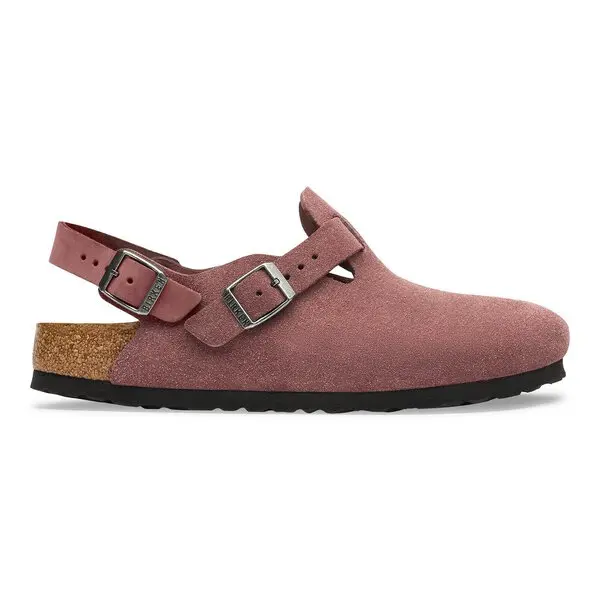 BIRKENSTOCK Tokio Suede Leather Clogs