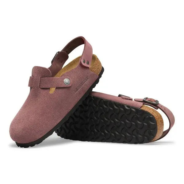 BIRKENSTOCK Tokio Suede Leather Clogs