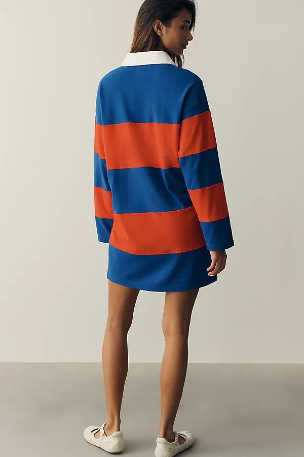 DAILY PRACTICE Rug Mi Dress - Navy/red