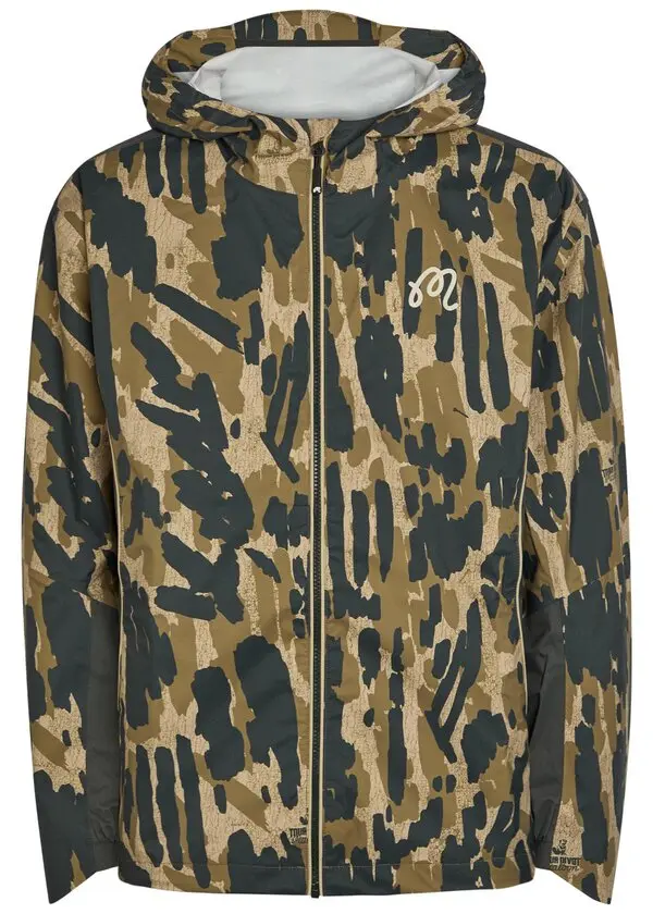 MALBON Waterproof Camouflage Hooded Nylon Jacket