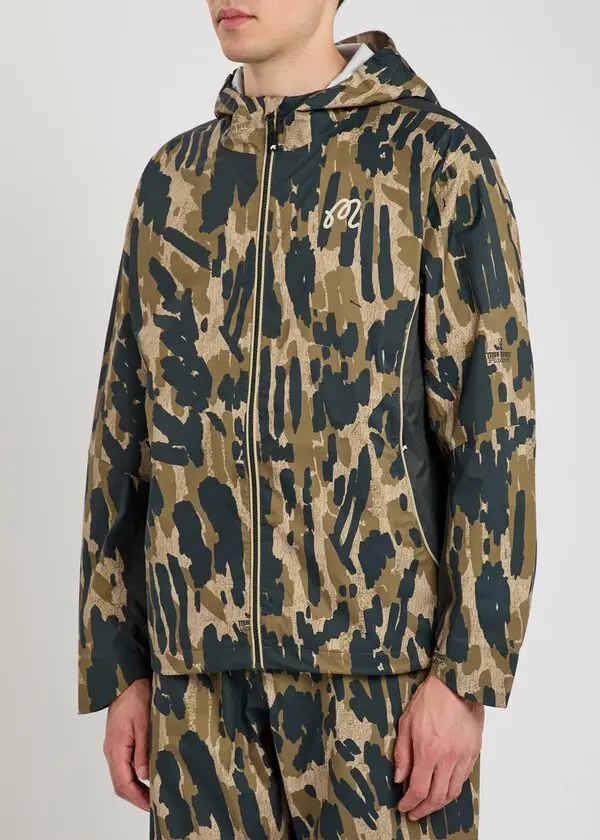 MALBON Waterproof Camouflage Hooded Nylon Jacket