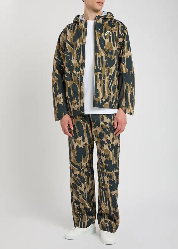 MALBON Waterproof Camouflage Hooded Nylon Jacket