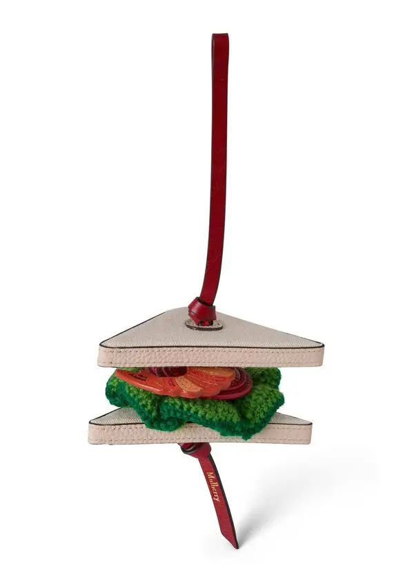 Mulberry Prawn Sandwich" Bag Charm