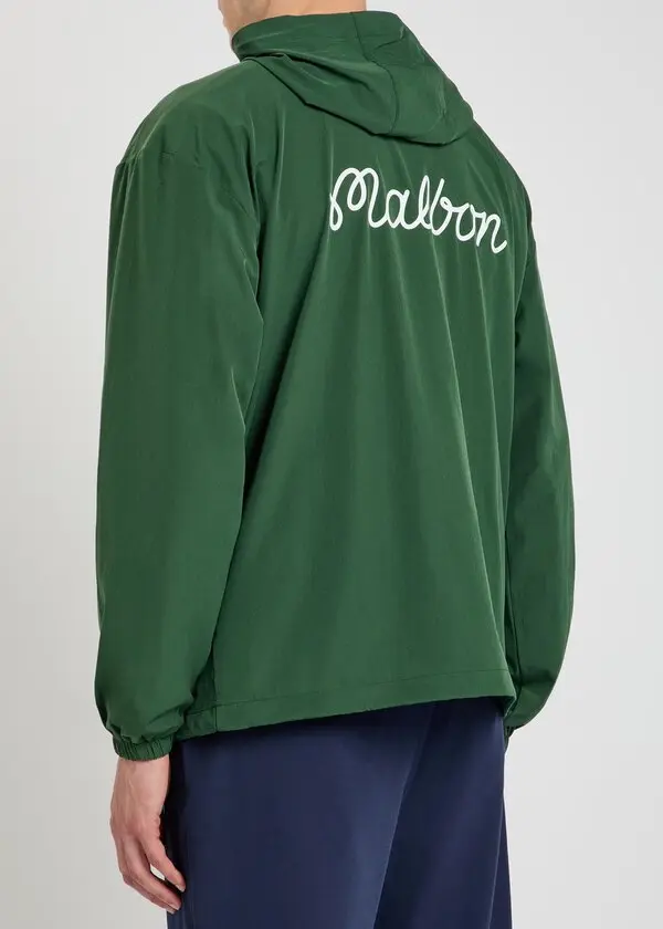 MALBON Ridge Logo Hooded Stretch-shell Anorak Jacket