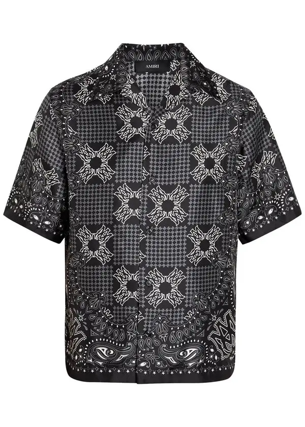 Amiri Checked Silk Shirt