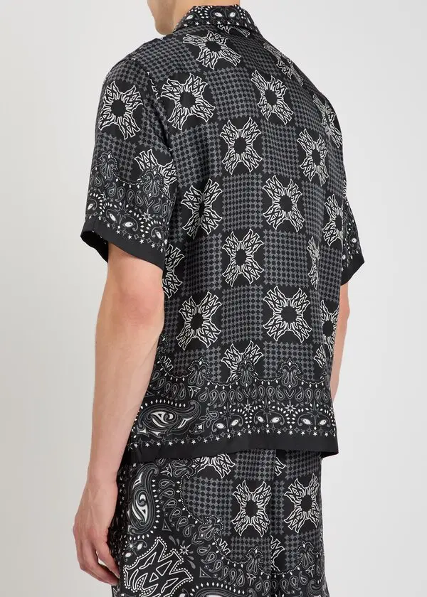 Amiri Checked Silk Shirt