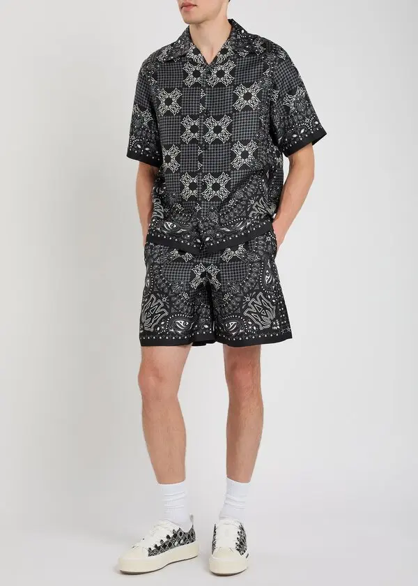 Amiri Checked Silk Shirt