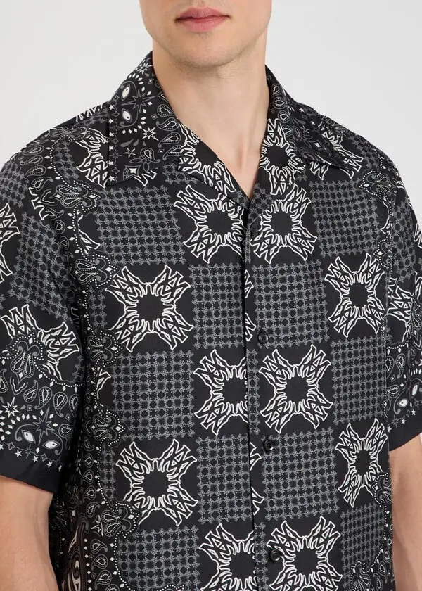 Amiri Checked Silk Shirt