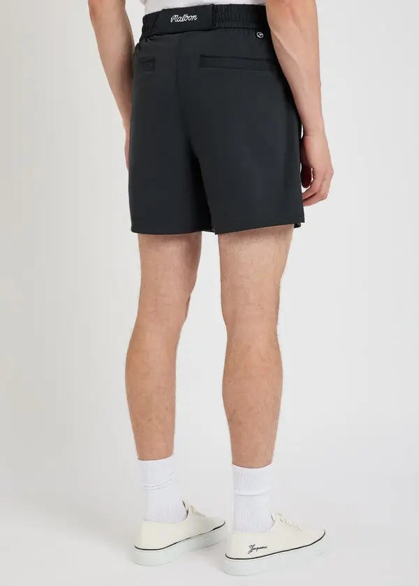 MALBON Scooter Logo Embroidered Shorts