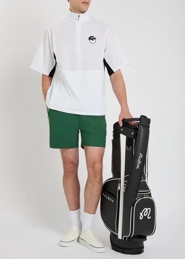MALBON Performance Logo Stretch-jersey Shorts