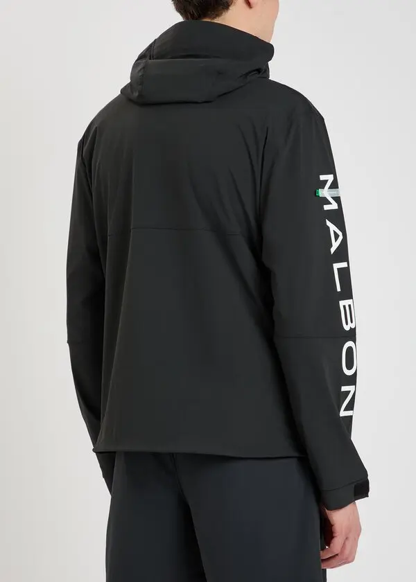MALBON Performance Logo-print Hooded Stretch-shell Jacket