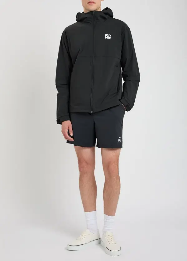 MALBON Performance Logo-print Hooded Stretch-shell Jacket