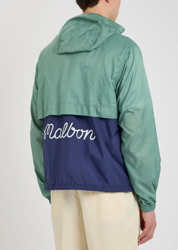 MALBON Caribe Logo Hooded Shell Jacket