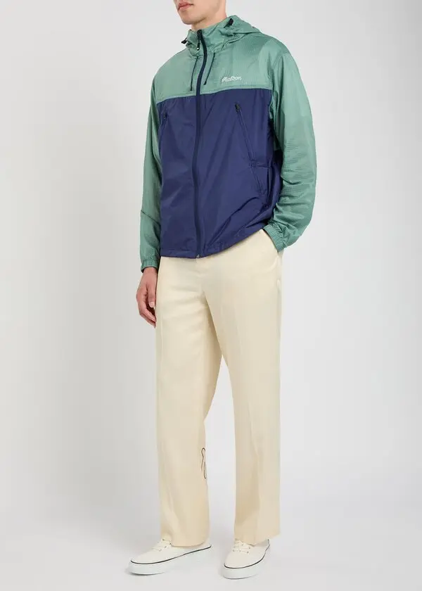 MALBON Caribe Logo Hooded Shell Jacket