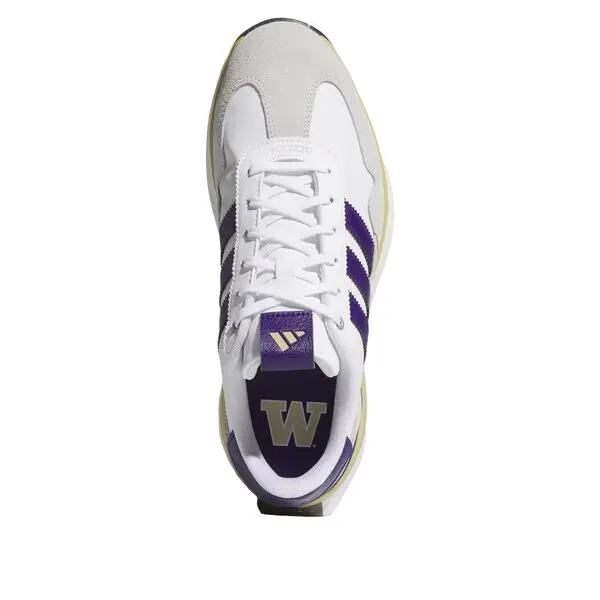 Adidas S2g 26 Textile Spikeless Golf 'washington Huskies' Sneakers - Cloud White/purple