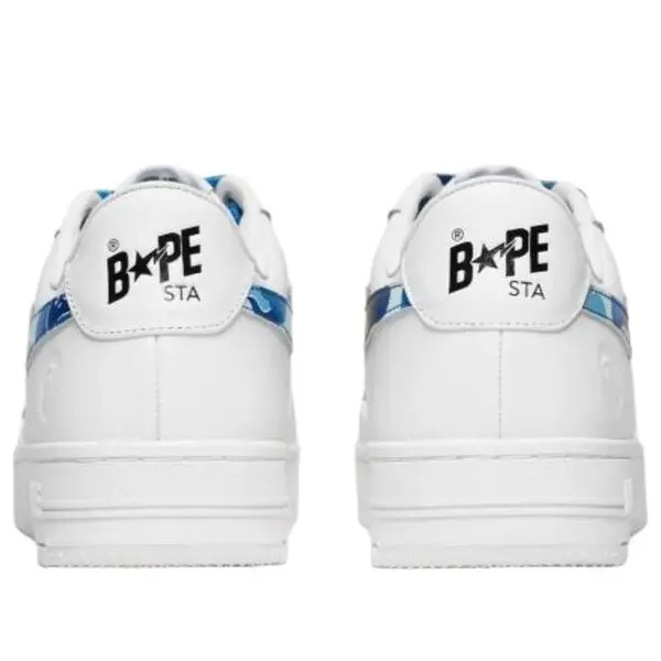 A BATHING APE Sta Abc Camo Sneakers - Blue/white