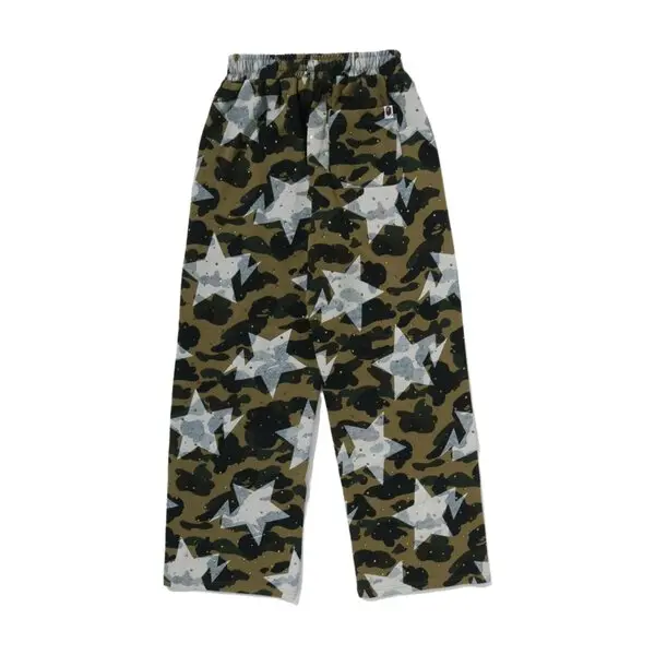 A BATHING APE Sta Over Print 1st Camo Crystal Stone Sweat Pants