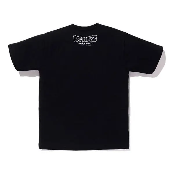 A BATHING APE Super Saiyan Vegeta & Son Goku Baby Milo T-shirt - Black