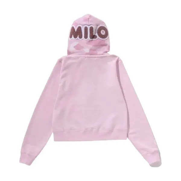 A BATHING APE Milo Shark Cropped Full Zip Double Hoodie