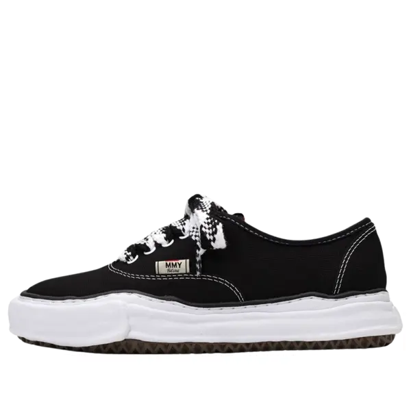 Mihara Yasuhiro Baker Og Sole Bicolored Canvas Low Top Sneakers - Black