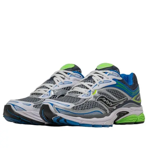 Saucony Progrid Omni Athletic Sneakers - Grey/slime Blue