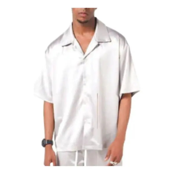 HOUSE OF CENMAR Satin Shirt - Beige