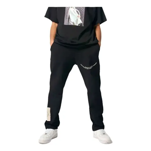 HOUSE OF CENMAR Power Of Dream Print Pants - Black