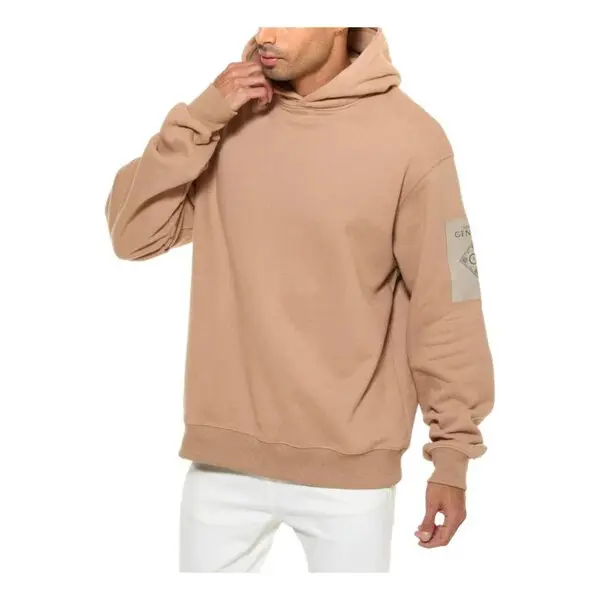 HOUSE OF CENMAR Logo Patch Hoodie - Beige