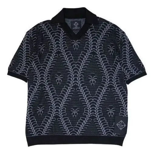 HOUSE OF CENMAR Polo With Cenmar Artwork - Black