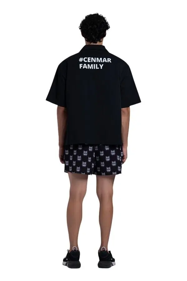 HOUSE OF CENMAR Wolf Artwork Shorts