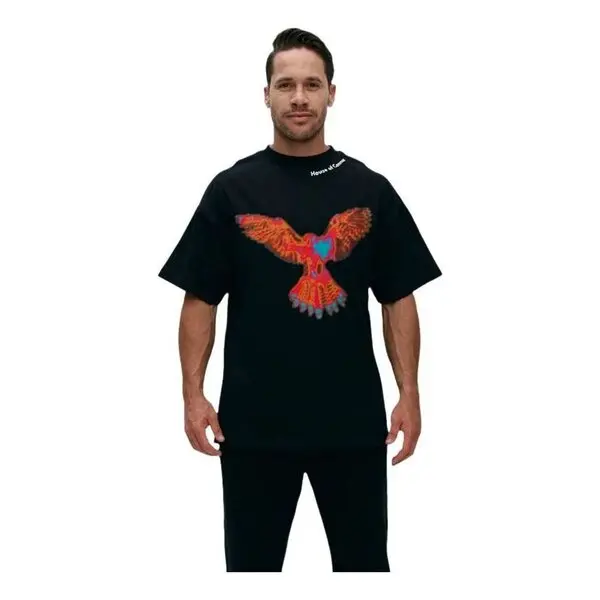 HOUSE OF CENMAR T-shirt With Printed Picture - Black