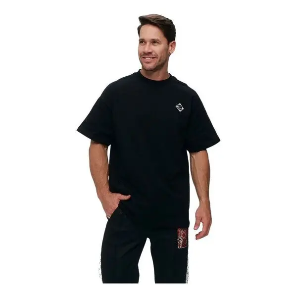 HOUSE OF CENMAR T-shirt With Cenmar Pattern Printed - Black