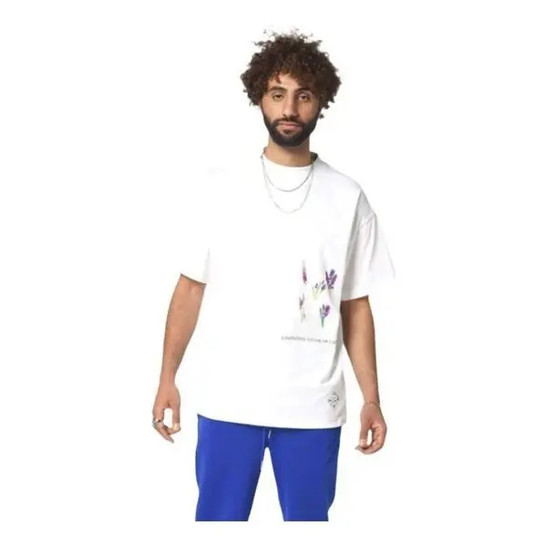 HOUSE OF CENMAR T-shirt With Lavender Printed Picture