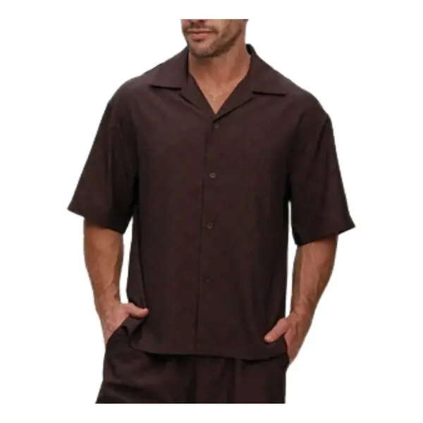 HOUSE OF CENMAR Cotton Shirt - Brown