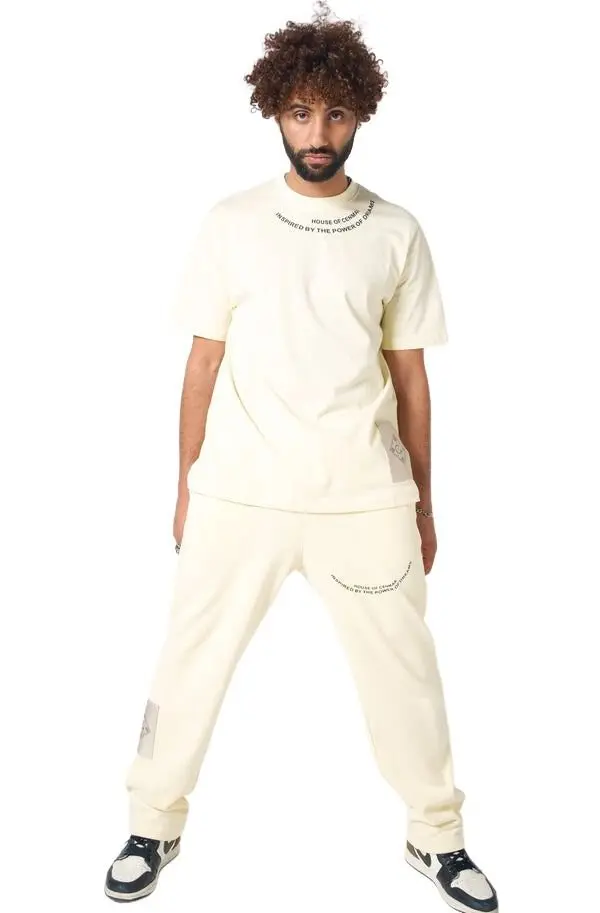 HOUSE OF CENMAR Printed Relaxed Fit Pants
