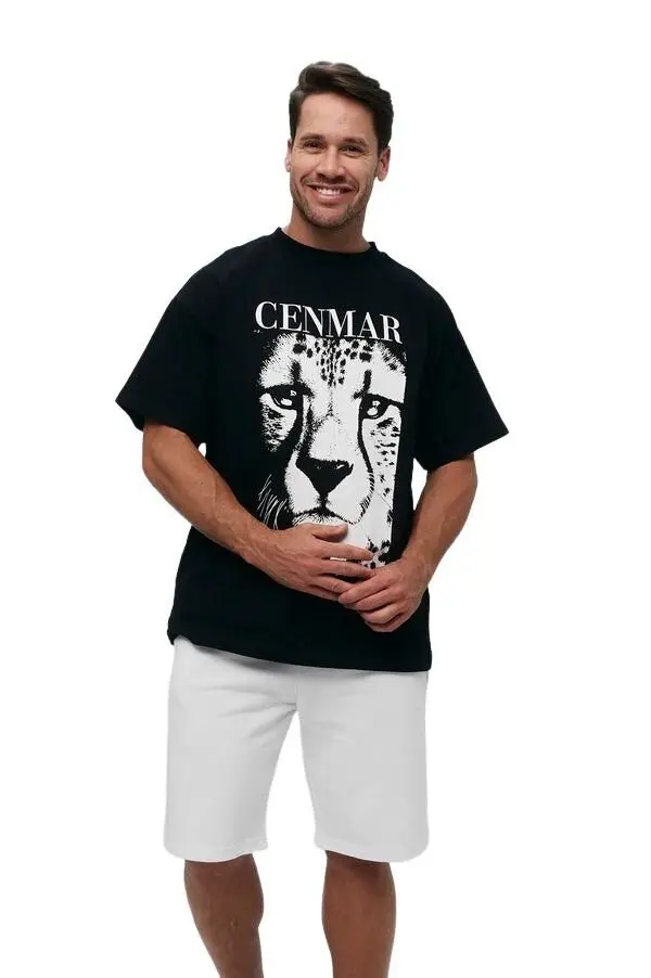 HOUSE OF CENMAR T-shirt With Artwork Print And Patch